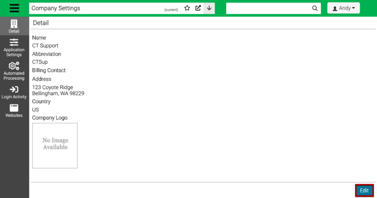 How Do I Configure Company Settings Circuitree Supportcircuitree Support