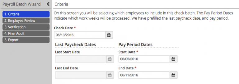 How Do I Create A Payroll Batch Circuitree Supportcircuitree Support